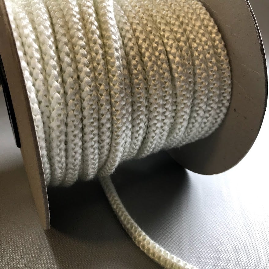 WHITE SOFT BRAIDED GLASS 40mm x 30M – Gamasco Ltd